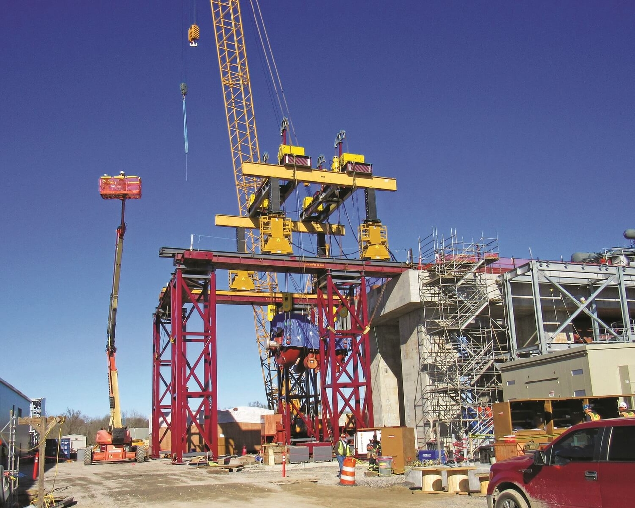 Combined Gantry Strand Jack Lift | Limited Space Heavy Lift