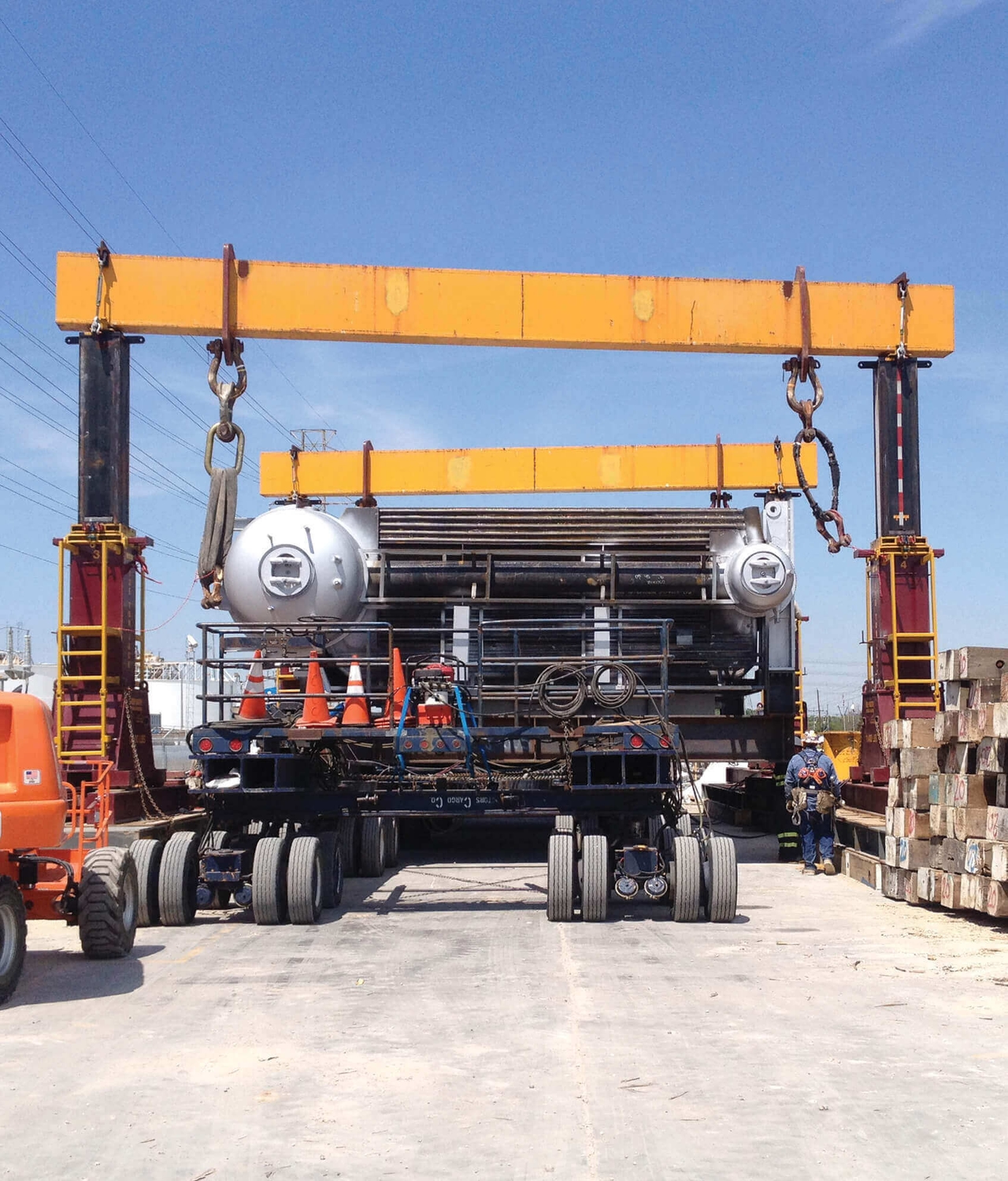 Hydraulic Gantry System | Heavy Boiler Lift Equipment
