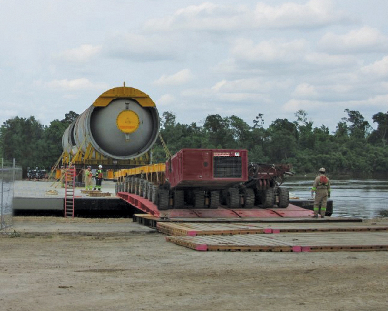 Quench Tower Haul Services | Transport Bolster Equipment